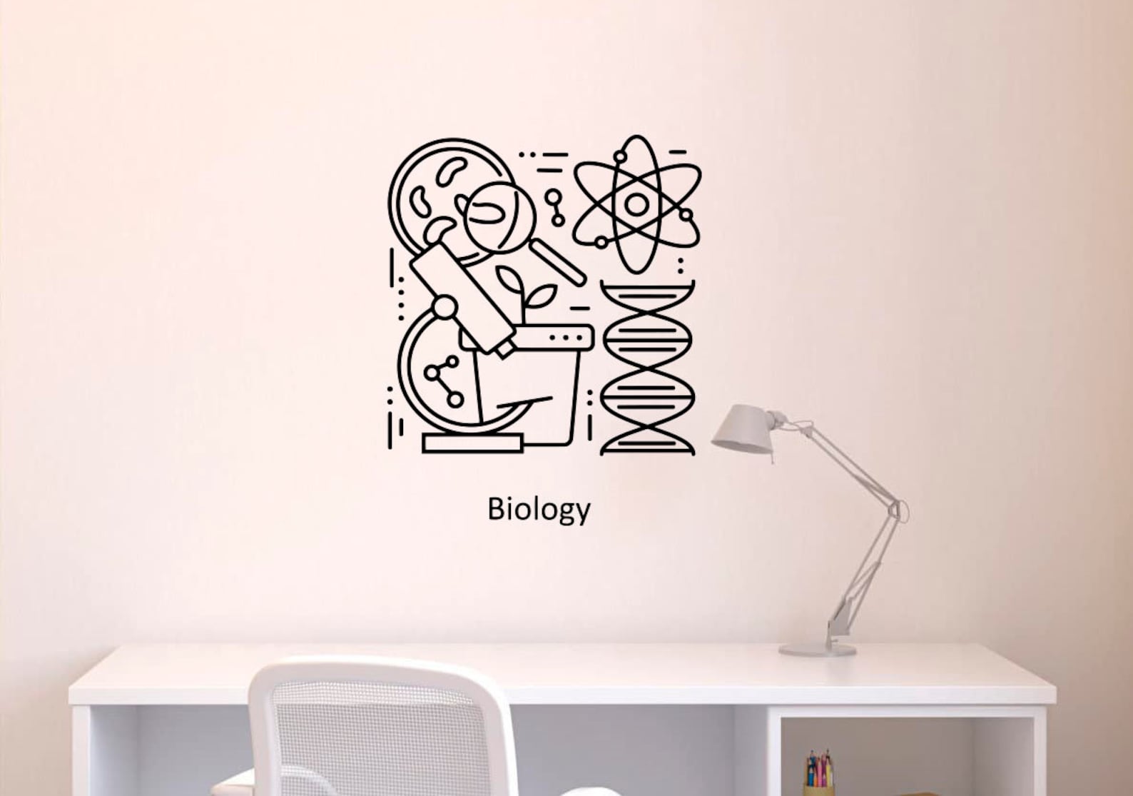 Biology Science Wall Vinyl Decal School Education Sticker Home - Etsy