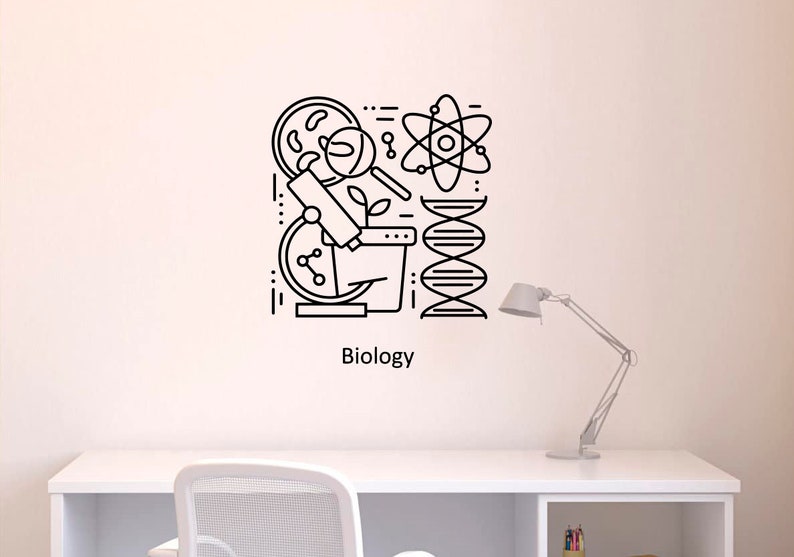 Biology Science Wall Vinyl Decal School Education Sticker Home - Etsy
