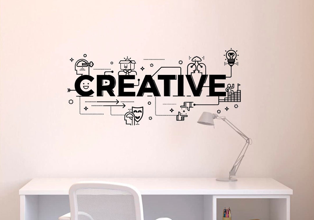Creative Wall Vinyl Decal Word Lettering Sticker Networks Technology Decor 106(alw) - Etsy