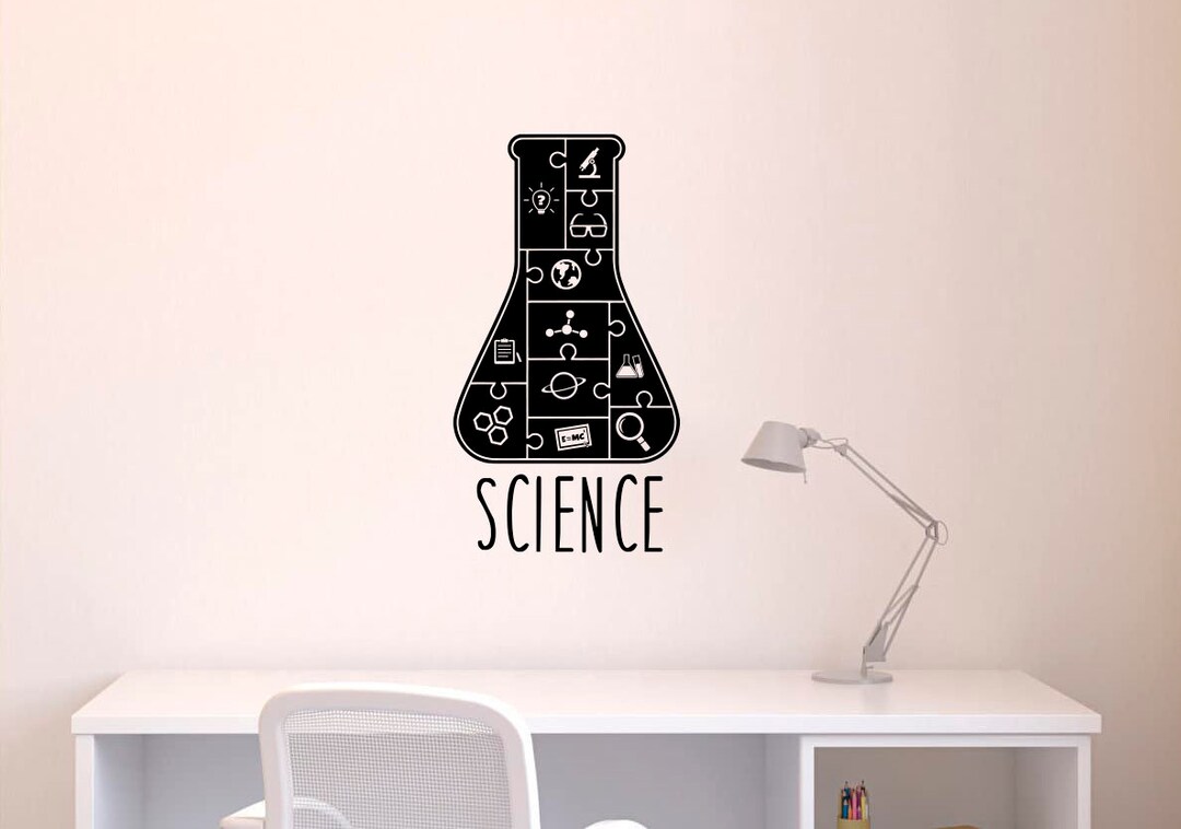 Science Chemistry Wall Vinyl Decal School Education Sticker Home Office ...