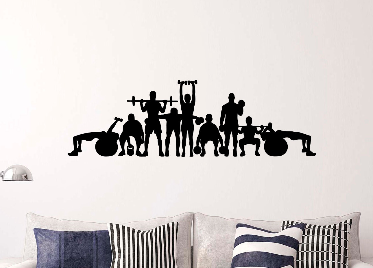 Fitness Gym Wall Vinyl Decal Sticker Workout Sport Home Decor 107alw - Etsy
