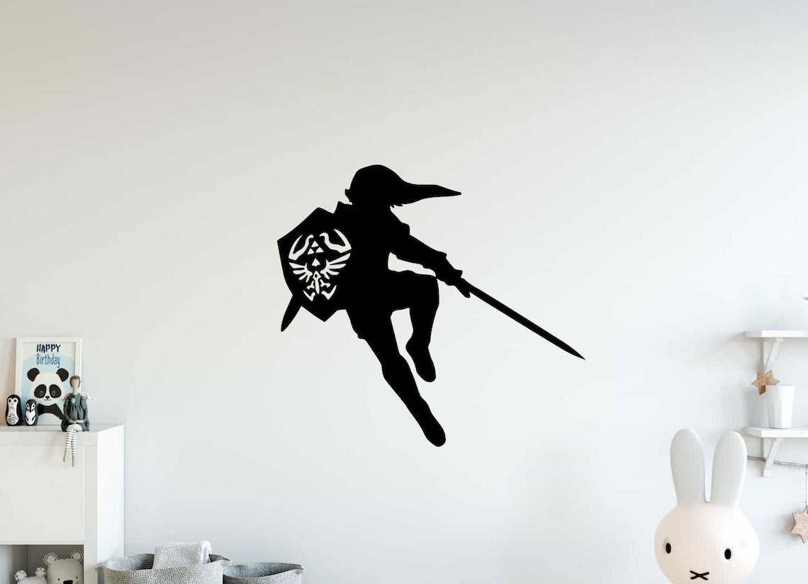 Legend of Zelda Link Wall Decal Vinyl Sticker Nursery Kids - Etsy