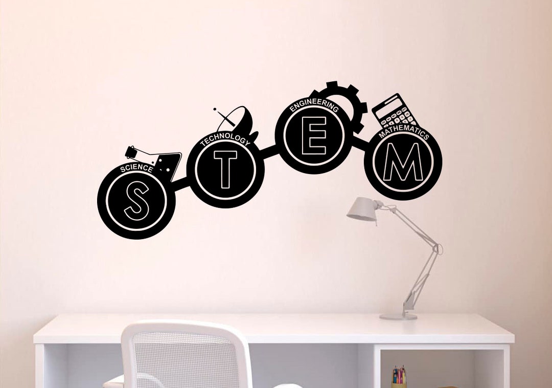 STEM Wall Vinyl Decal, Sticker, School Classroom Decor 132(alw) - Etsy
