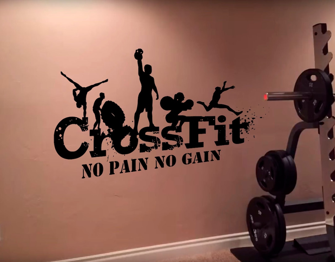 Crossfit Wall Decal Vinyl Sticker Home Gym Decor 151(alw) - Etsy