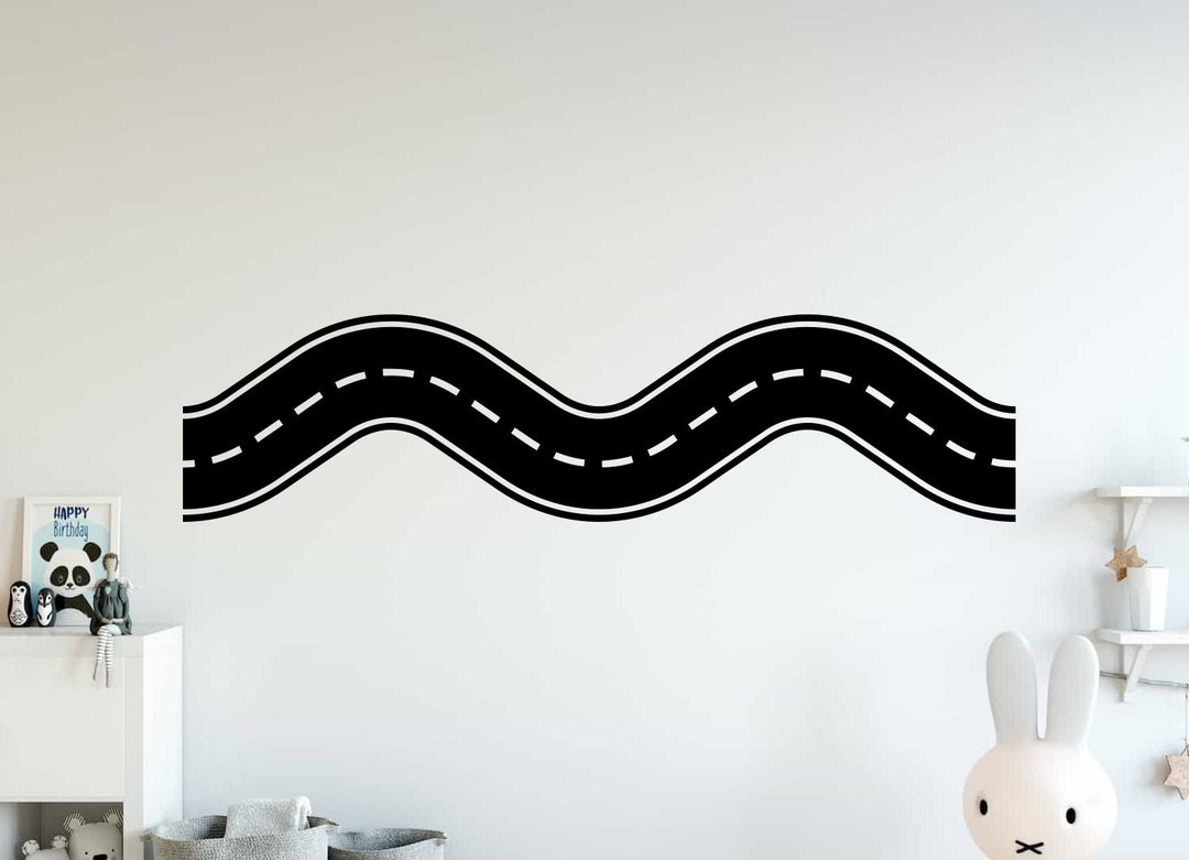 Highway Winding Road Wall Decal Vinyl Sticker Kids Playroom - Etsy