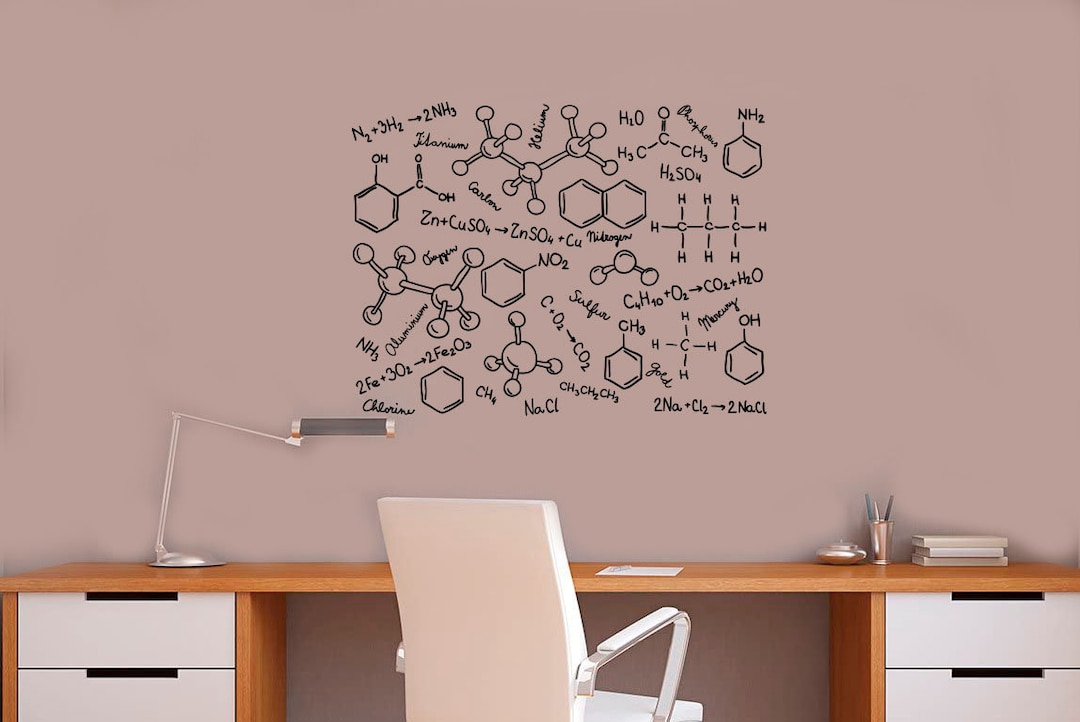Chemical Elements, Science, Education, Wall Decal Vinyl Sticker 143(alw ...