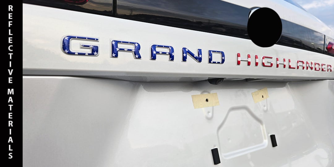 Raised Reflective Decals Stickers Insert Letters Compatible With 2024 ...