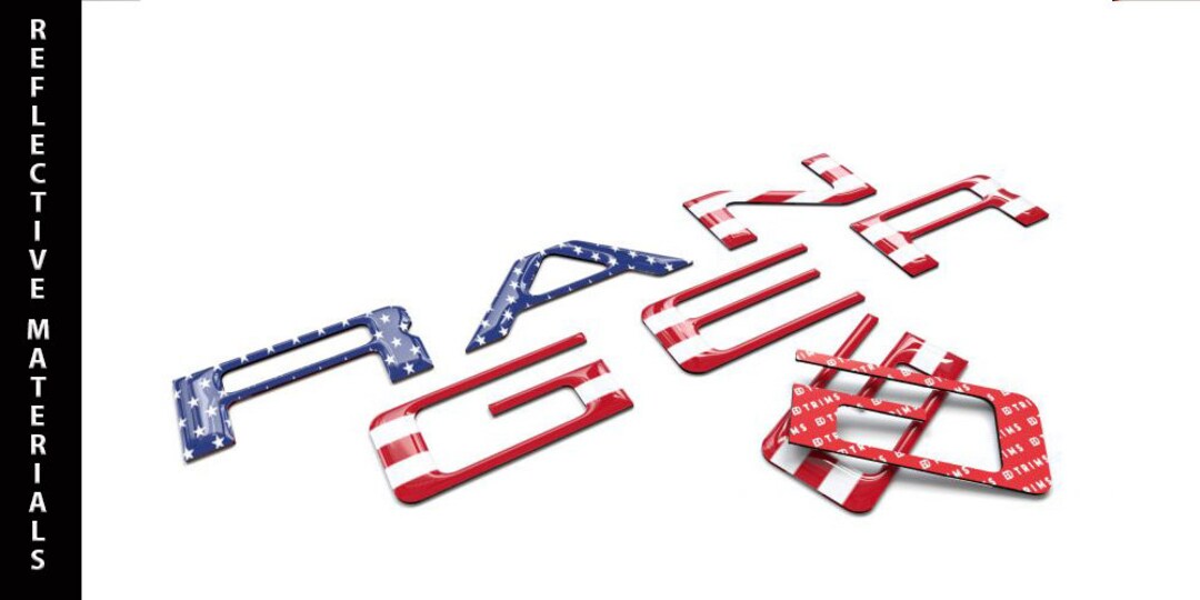 Raised Reflective Decals Stickers Insert Letters Compatible With 2019 ...