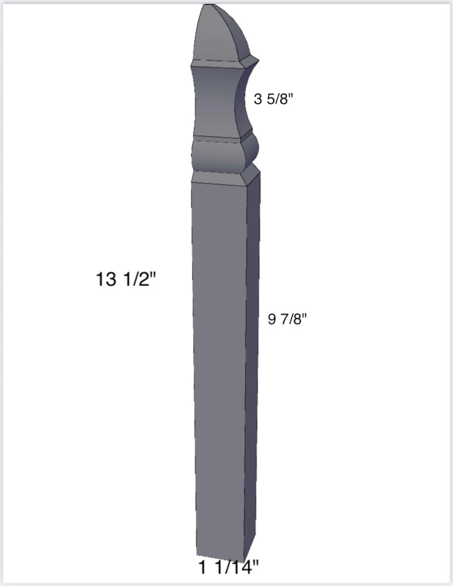 5 - the Kim - Corner Plinth Blocks - Recreated From the Measurements of ...