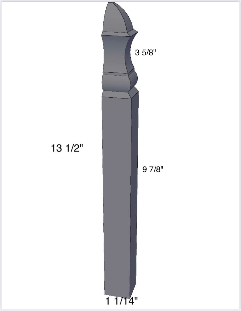 5 - the Kim - Corner Plinth Blocks - Recreated From the Measurements of ...