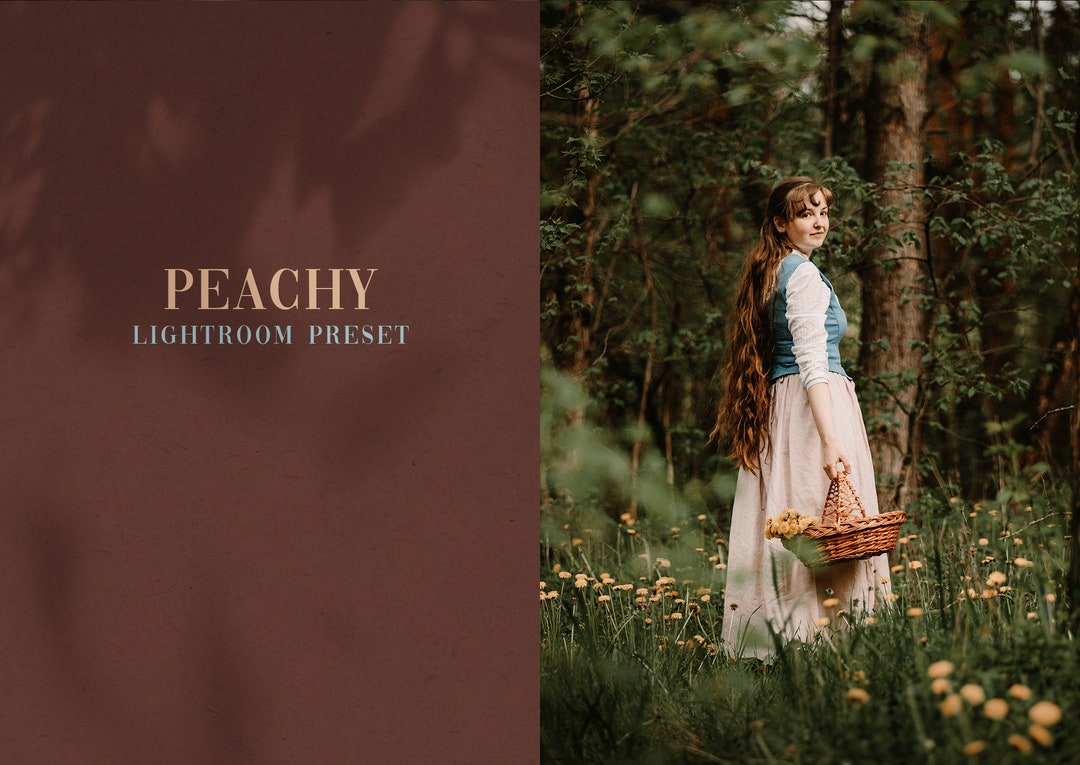 Peachy- Desktop&mobile Vintage Film Lightroom Preset Moody Editing ...