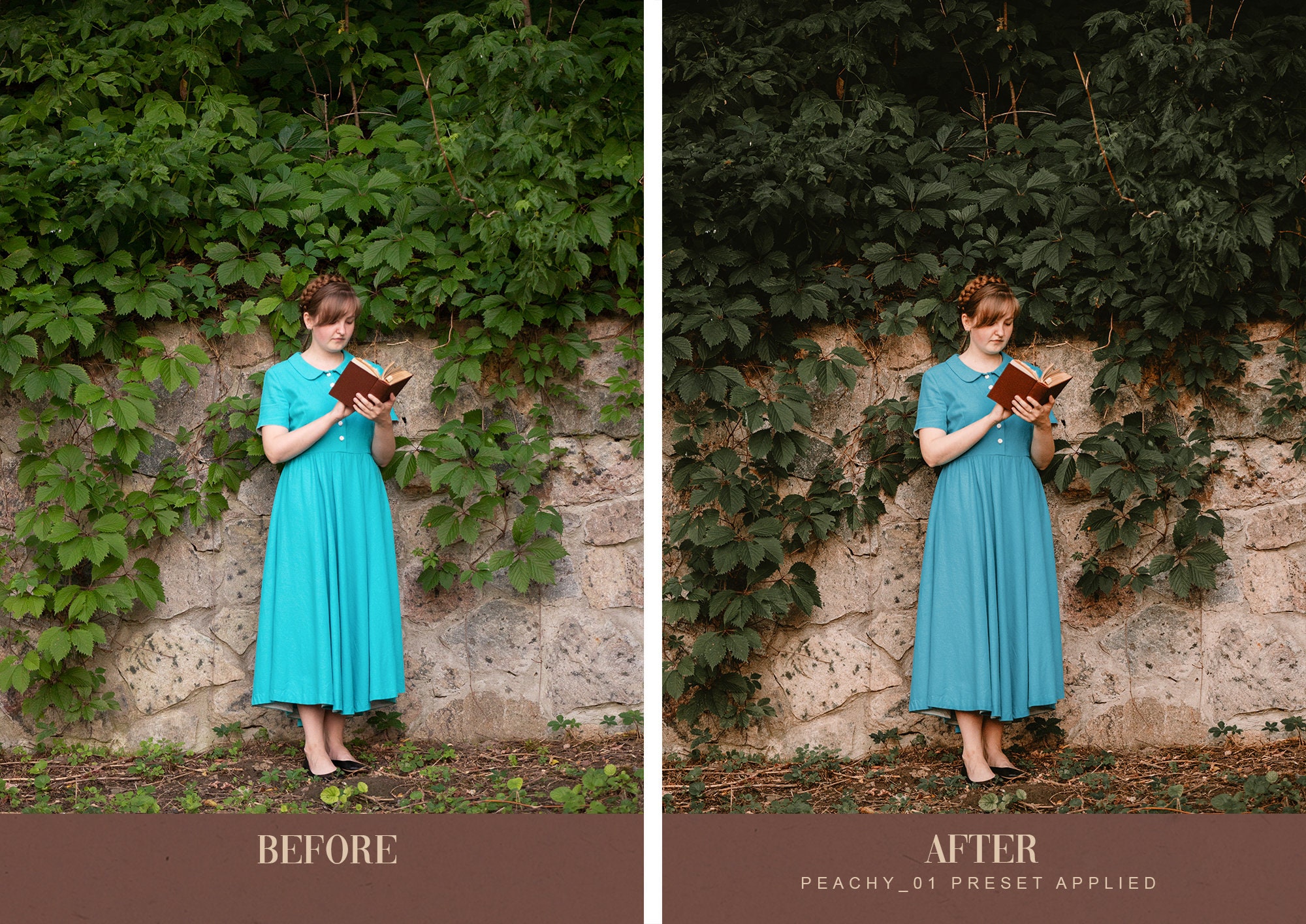 Peachy- Desktop&mobile Vintage Film Lightroom Preset Moody Editing ...