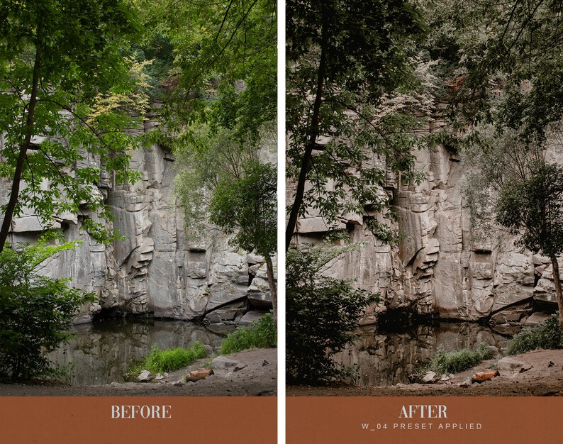 Waterfall- Colour Grading LUT Vintage Film Premiere Pro Final Cut Moody ...