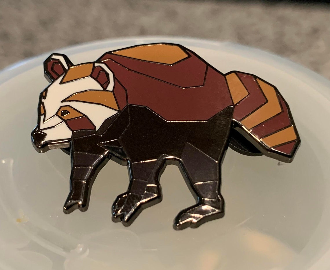 Red Panda Rocky Pin Osrs - Etsy