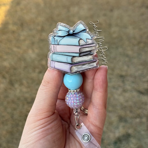 Book Badge Reel - Etsy