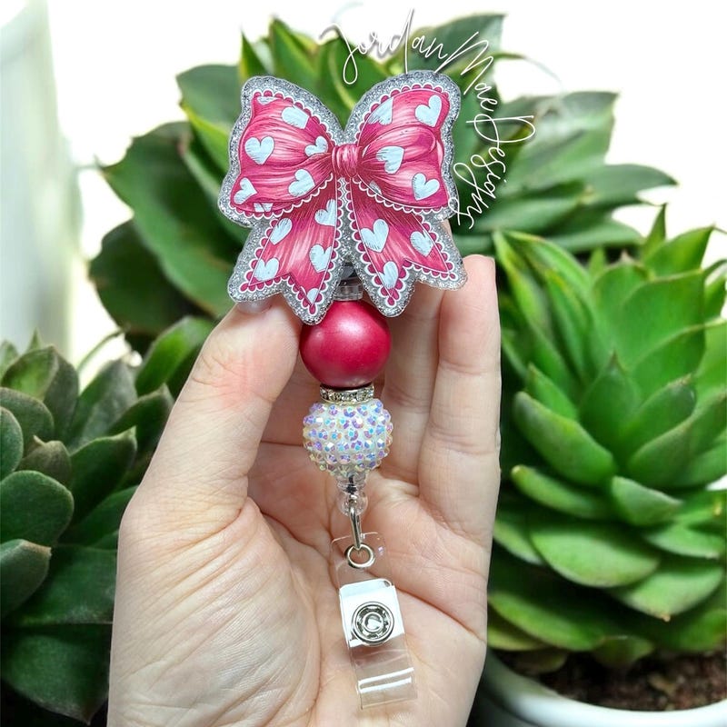 Maroon Id Badge Holder - Etsy