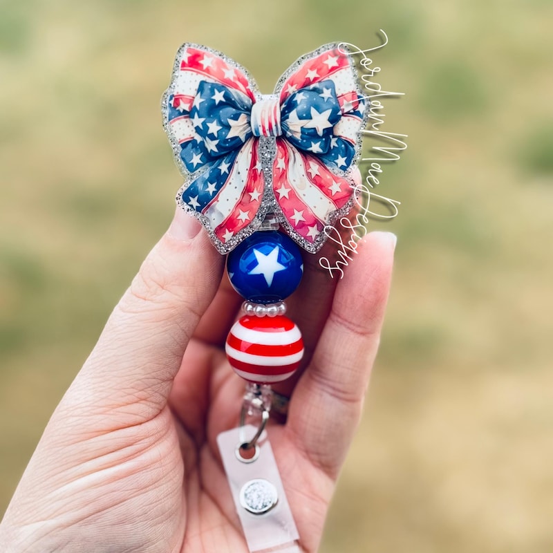 Striped Badge Reels - Etsy