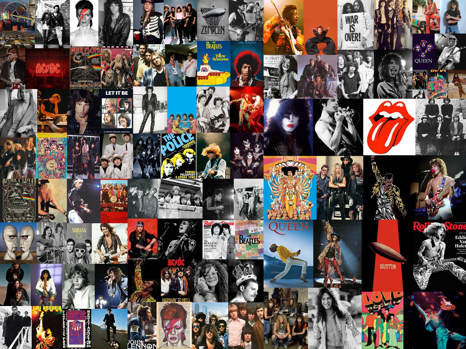 Banda de música rock estética pared collage kit 190 piezas / | Etsy