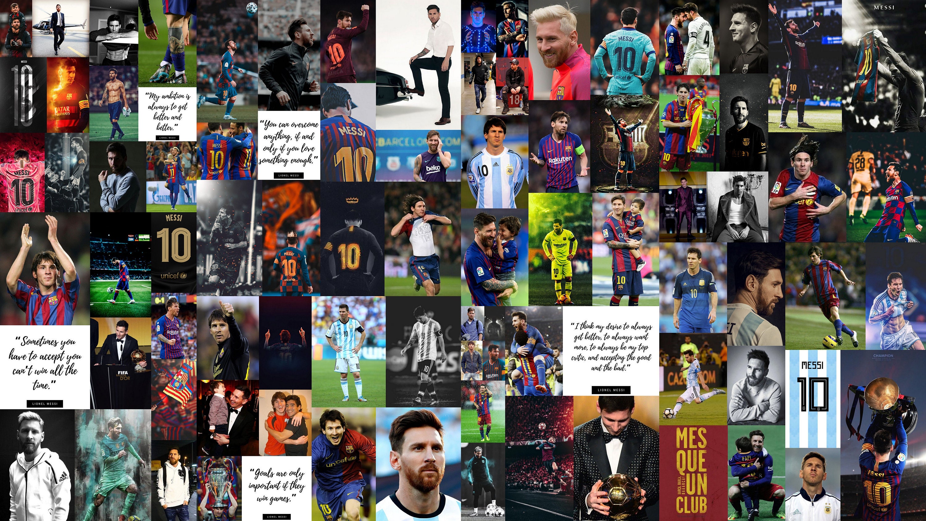 Messi 10 Aesthetic Wall Collage Kit 87 Pieces | Etsy