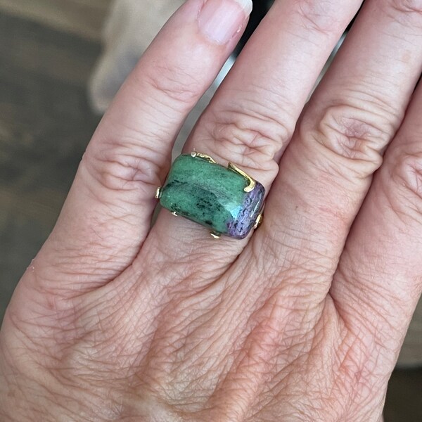 Large Ruby Ring - Etsy