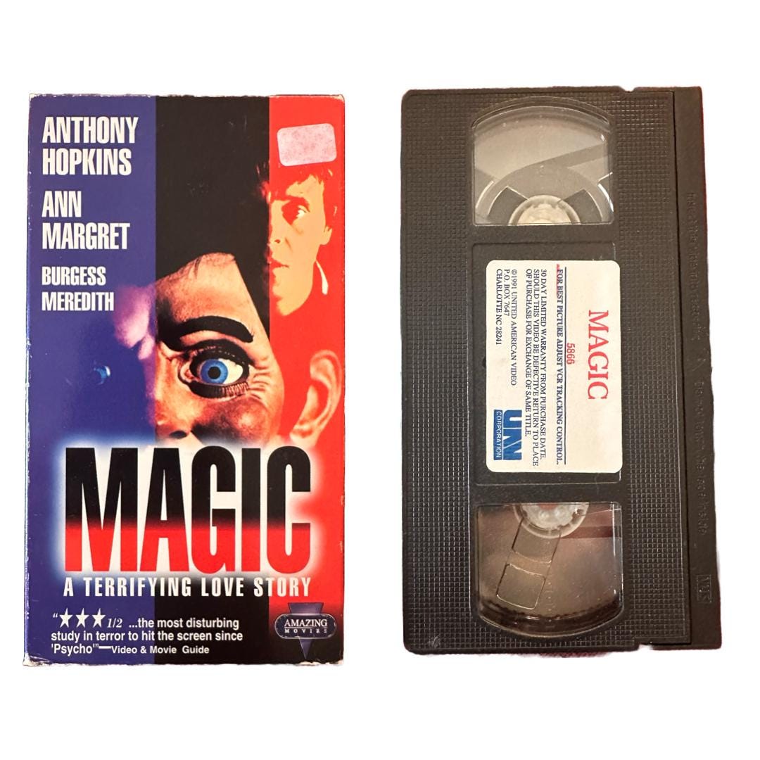 Magic VHS - Anthony Hopkins Terrifying Love Story - Etsy