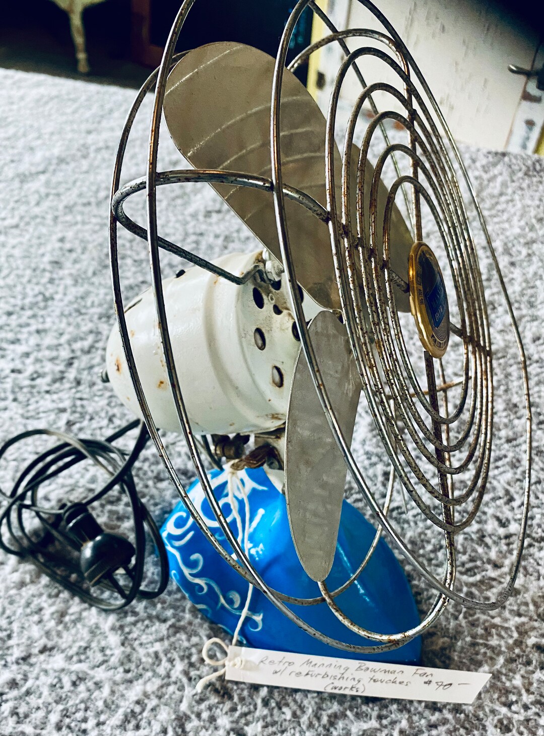 RETRO REPURPOSED FAN - Etsy