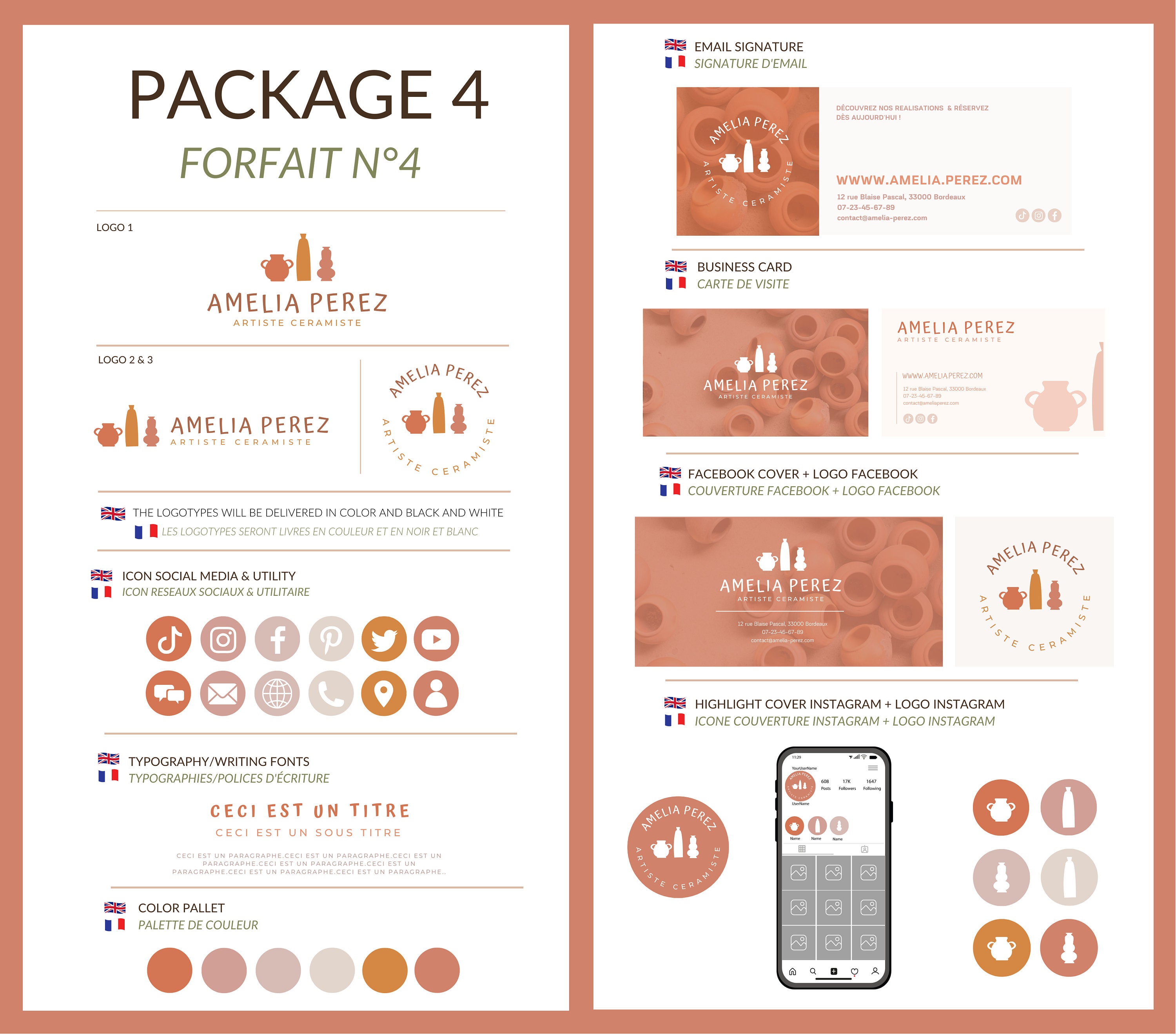 Customizable Logo and Brand Kit, Custom Communication Set With ...