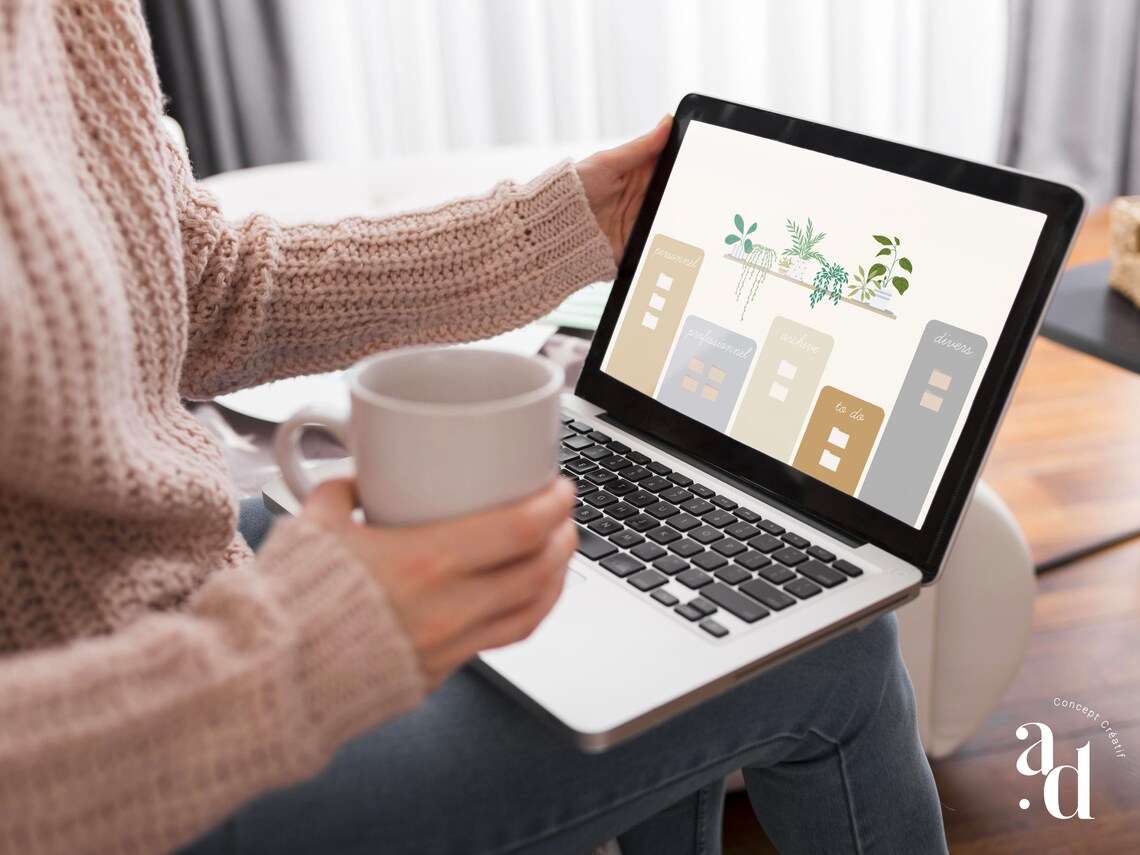 Custom Desktop Organizer Wallpaper to Be More Organized and Productive ...