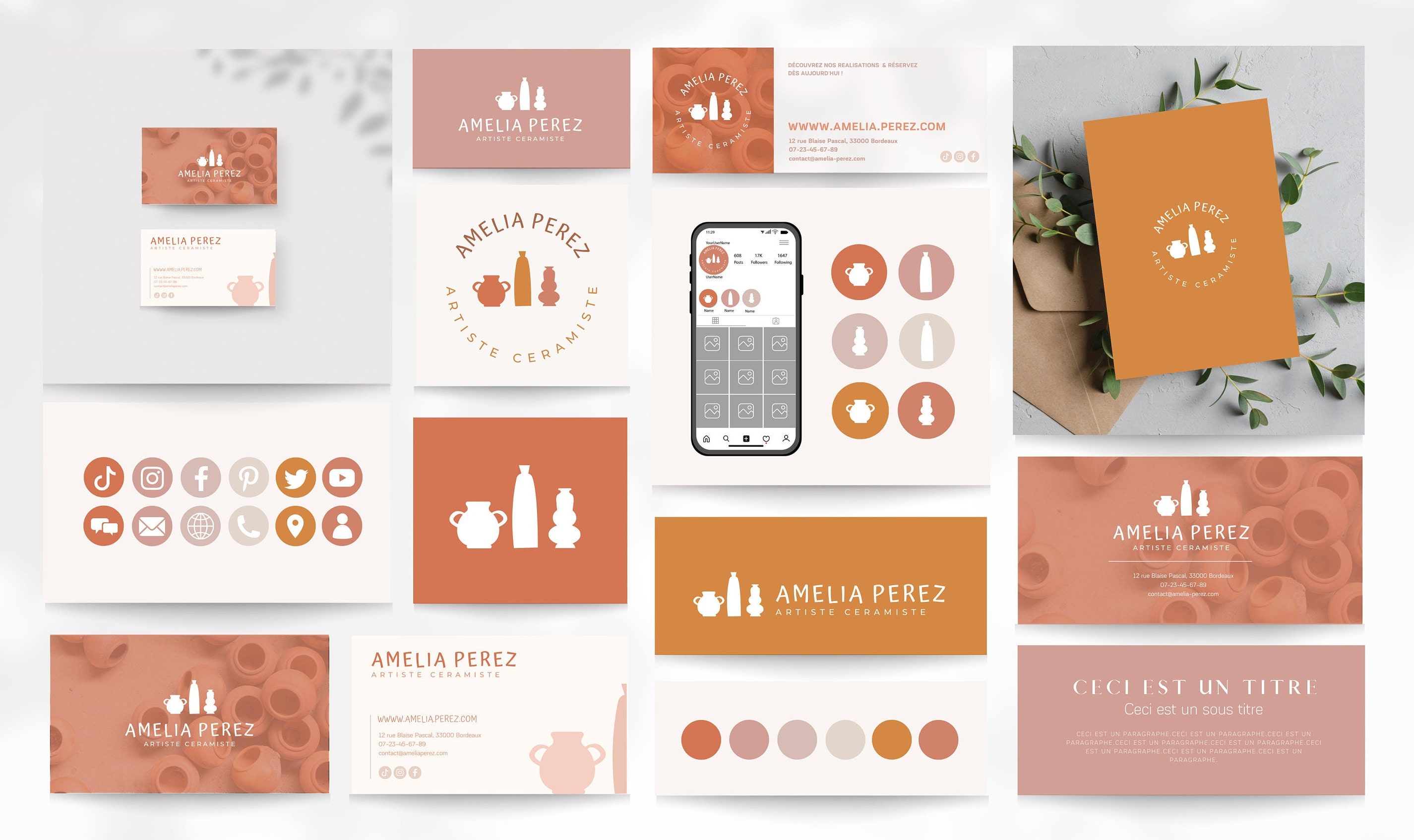 Customizable Logo and Brand Kit, Custom Communication Set With ...