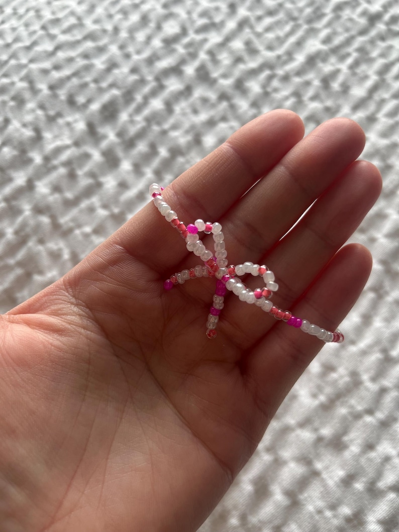 Pink Bow Bracelet - Etsy