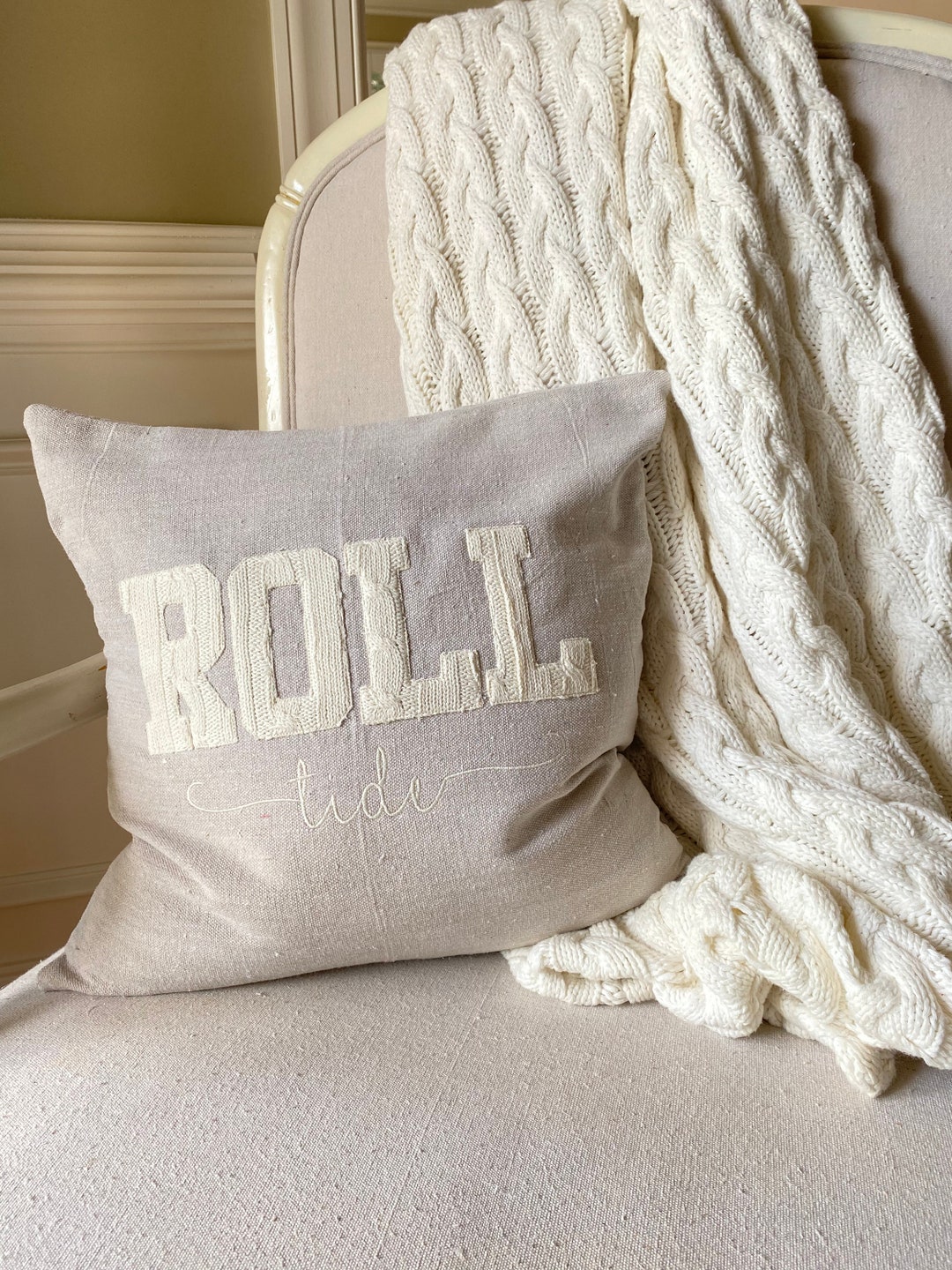 Alabama Pillow, Alabama Graduation Gift, Custom Throw Pillow Cover ...
