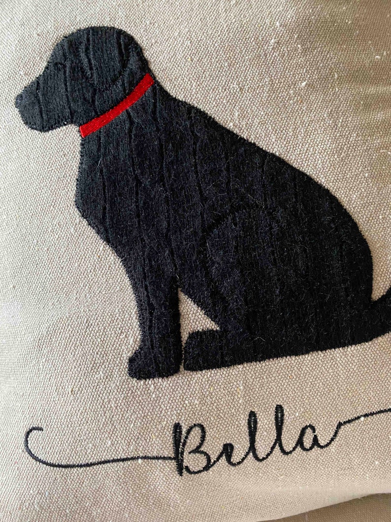 Black Lab Pillow Custom Throw Pillow Cover Gift for Pet | Etsy
