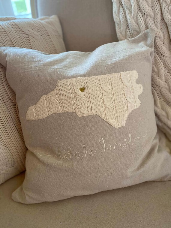 Wake Forest pillow Go Deacs Wake Forest Dorm Decor Custom | Etsy