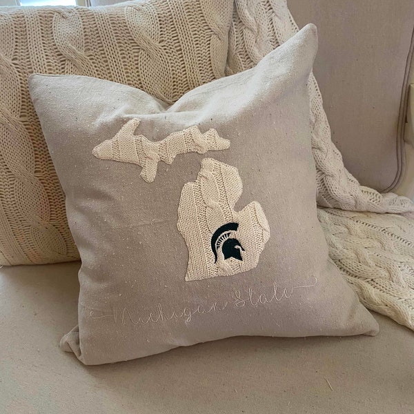 Michigan Pillow - Etsy