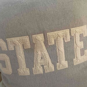 Custom Dorm Decor, State Pillow, Custom Throw Pillow, Collegiate Pillow ...