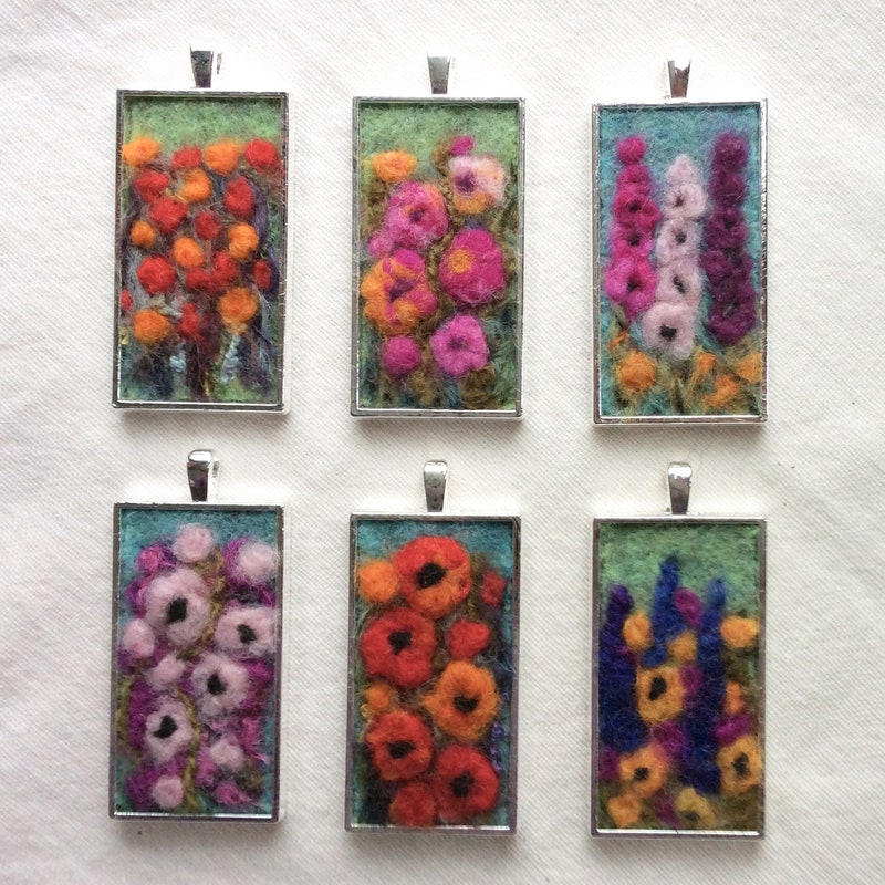 Needle Felted Jewelry - Etsy