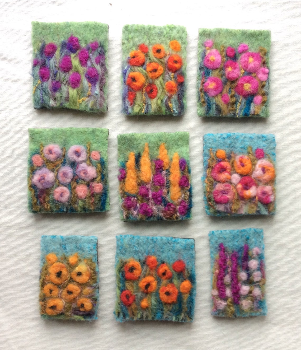 Needle Felted Brooches Handmade - Etsy UK