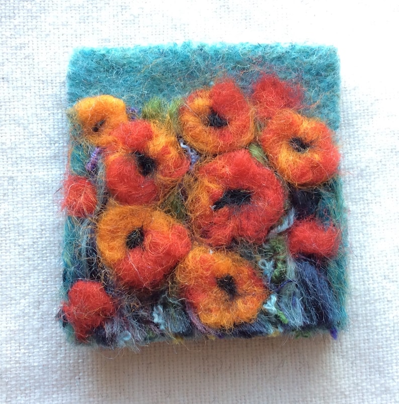 Needle Felted Brooches Handmade - Etsy