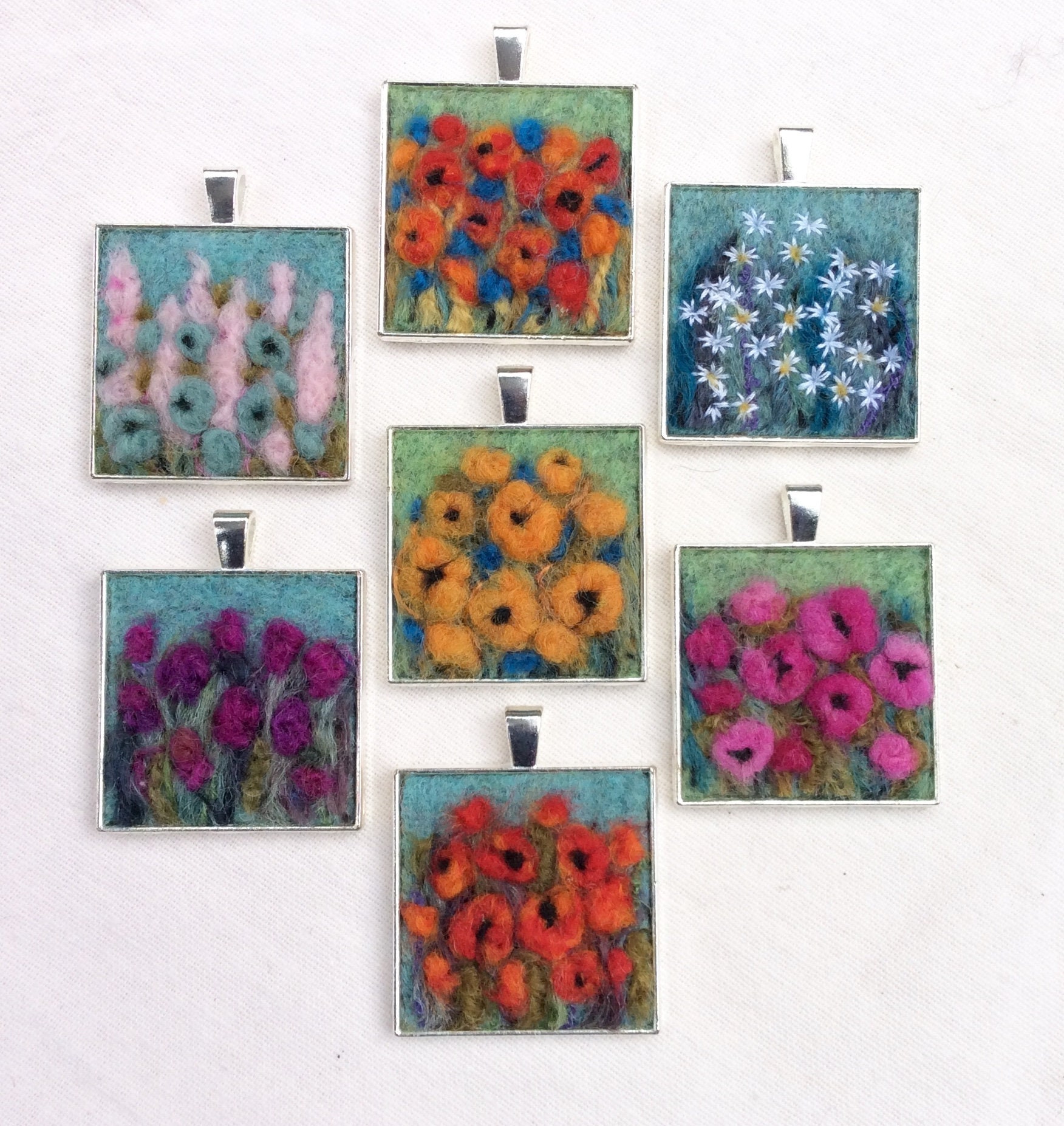 Needle Felted Pendant Handmade - Etsy