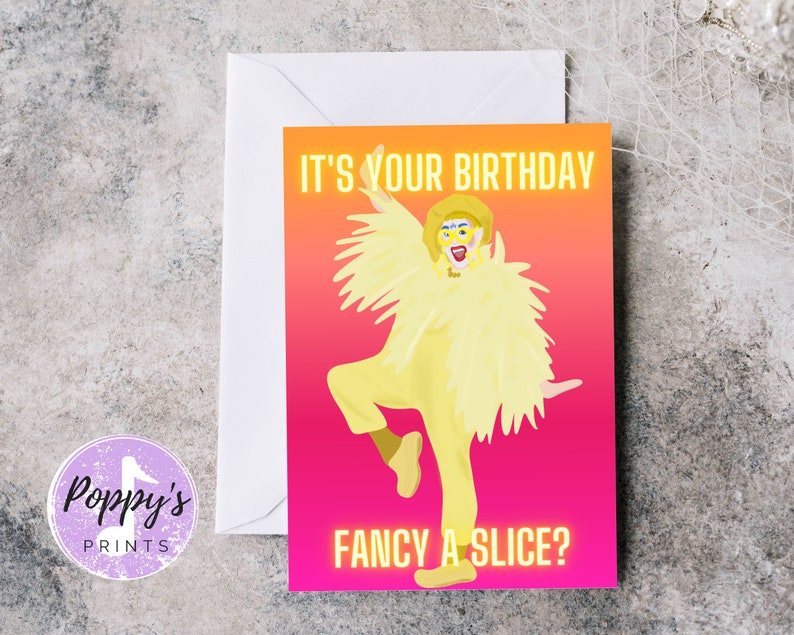 Rupaul Drag Race Birthday Card Drag Race Card Ginny Lemon - Etsy