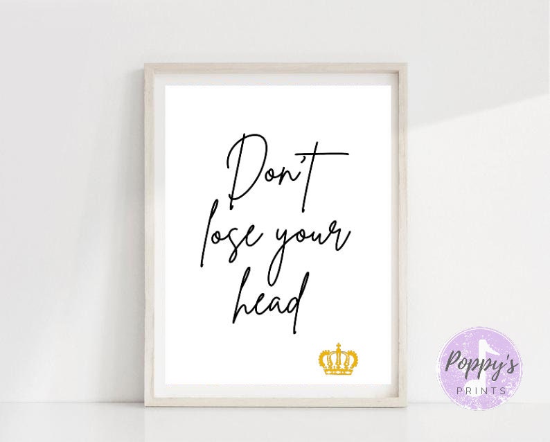 Six the Musical Print Musical Theatre Prints SIX Quote A4 - Etsy