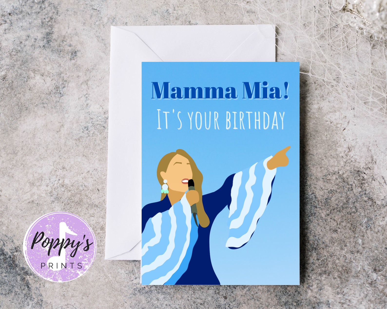 Mamma Mia birthday card Musical theatre card Abba card | Etsy