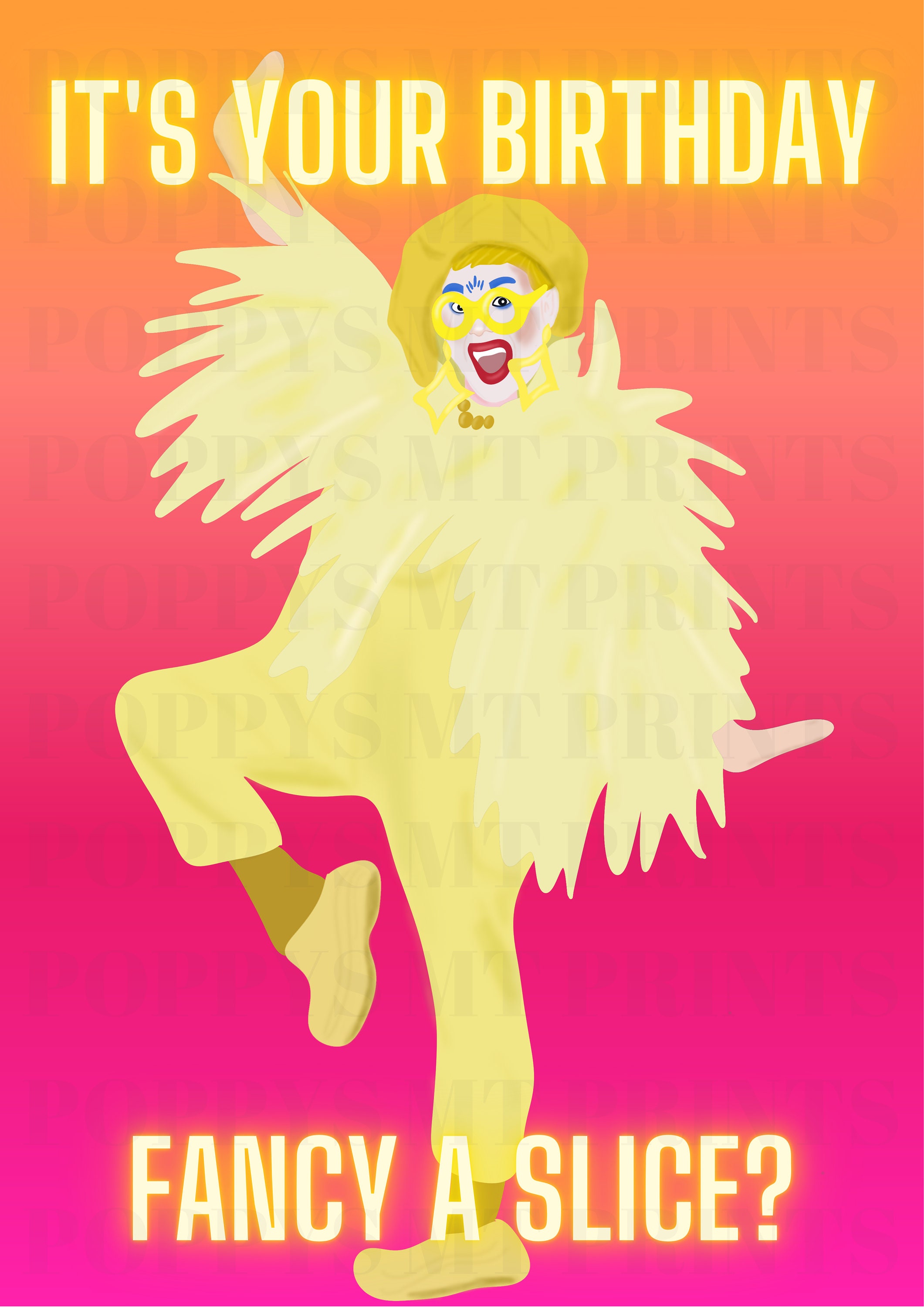 Rupaul Drag Race Birthday Card Drag Race Card Ginny Lemon - Etsy
