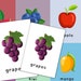 Printable Fruit and Vegetable Vocabulary Flashcards PDF, Picture Cards ...