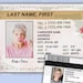 Senior ID Card Template: Customizable Identification (canva) - Etsy