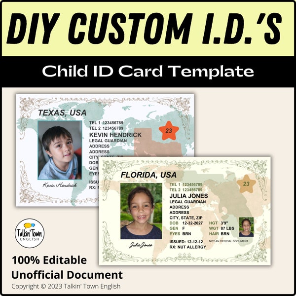 Id Card - Etsy