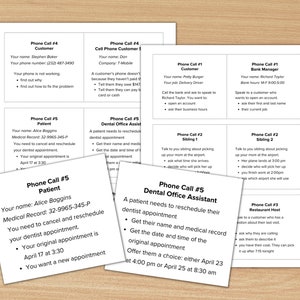 Printable Telephone English Lesson Plan: Role Play & Communication ...