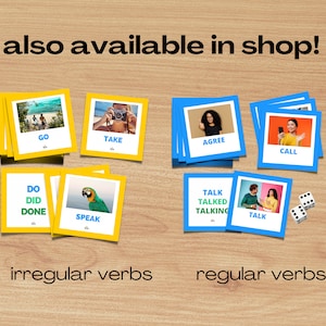 Printable Verb Flashcards ESL PDF: Deck of 36 Modal Auxiliary Verbs ...