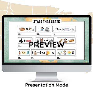 50 State Rebus Picture Puzzles Geography Brain Teaser PDF and ...
