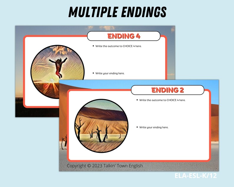 Create Your Own Adventure Story: Canva Template for - Etsy